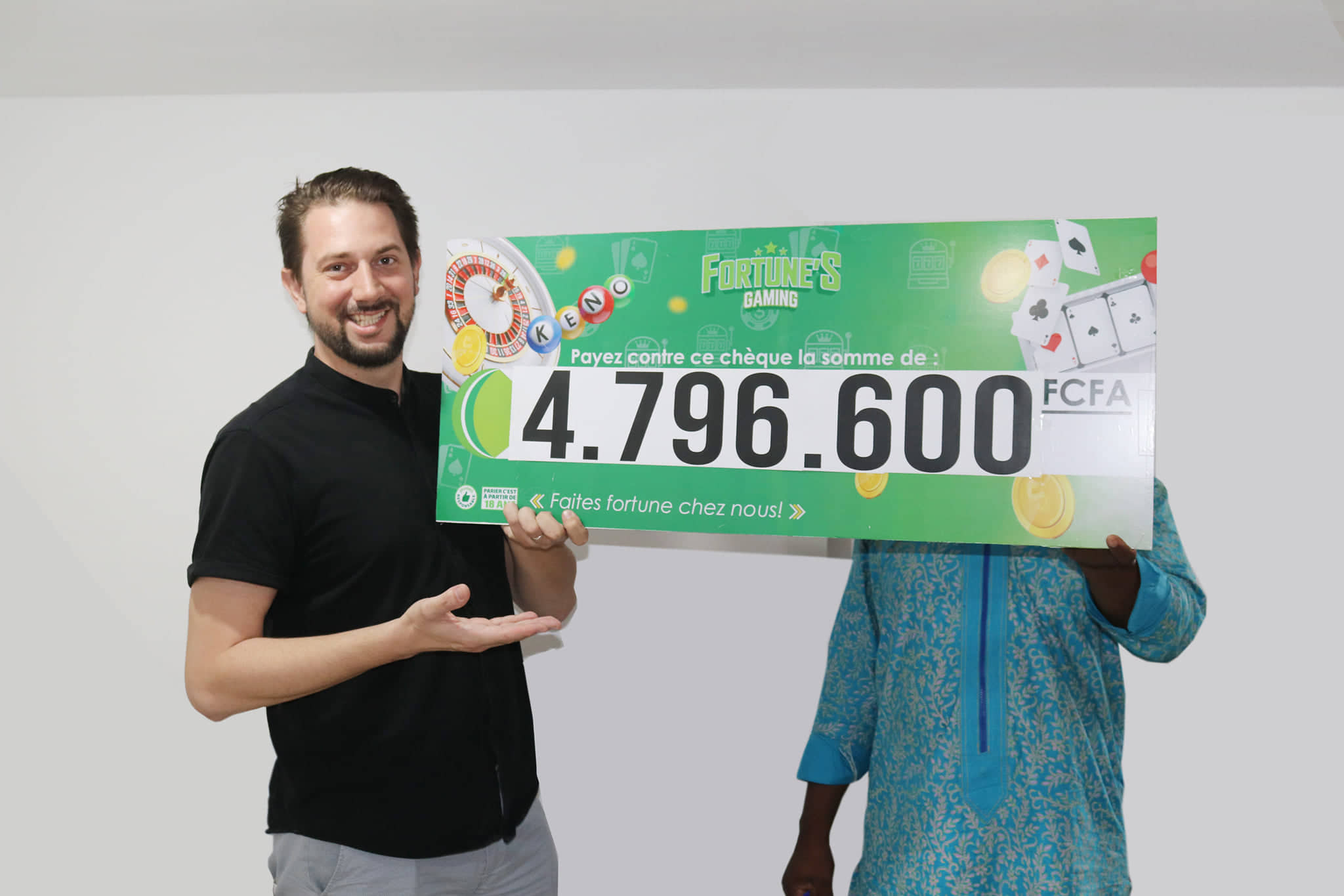 Fortune’s Gaming fait un heureux gagnant de 4.796. 600F.CFA