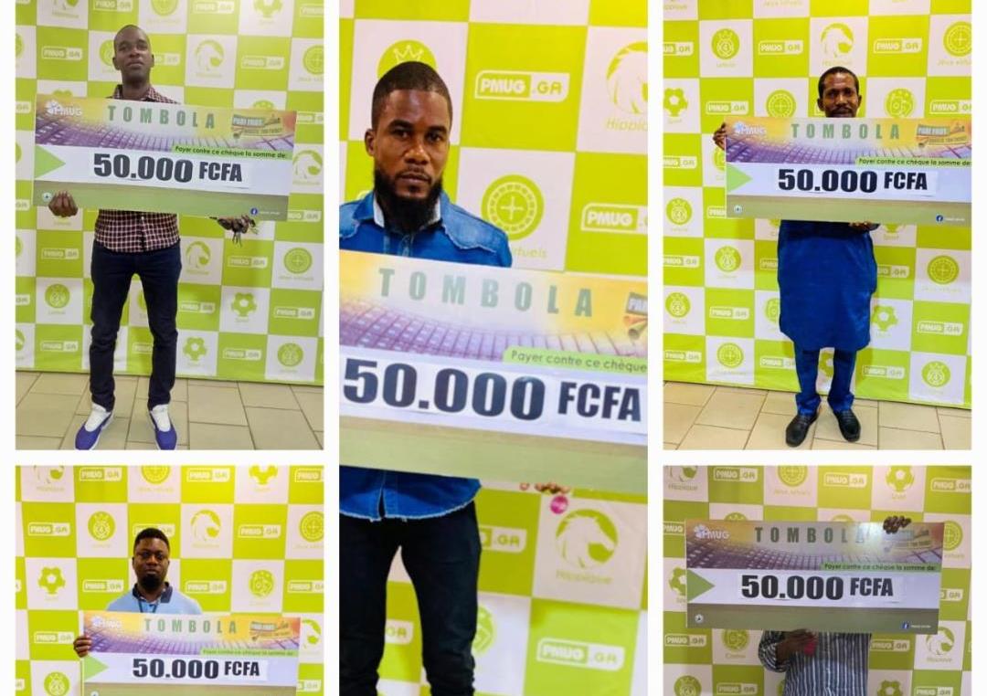 Les premiers gagnants de la tombola" Booste ton ticket " du PMUG