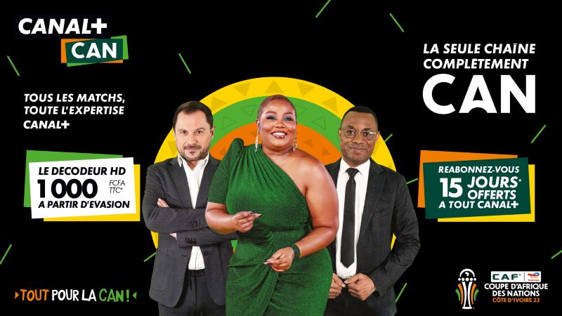 CAN : tous les matchs sont sur CANAL+CAN