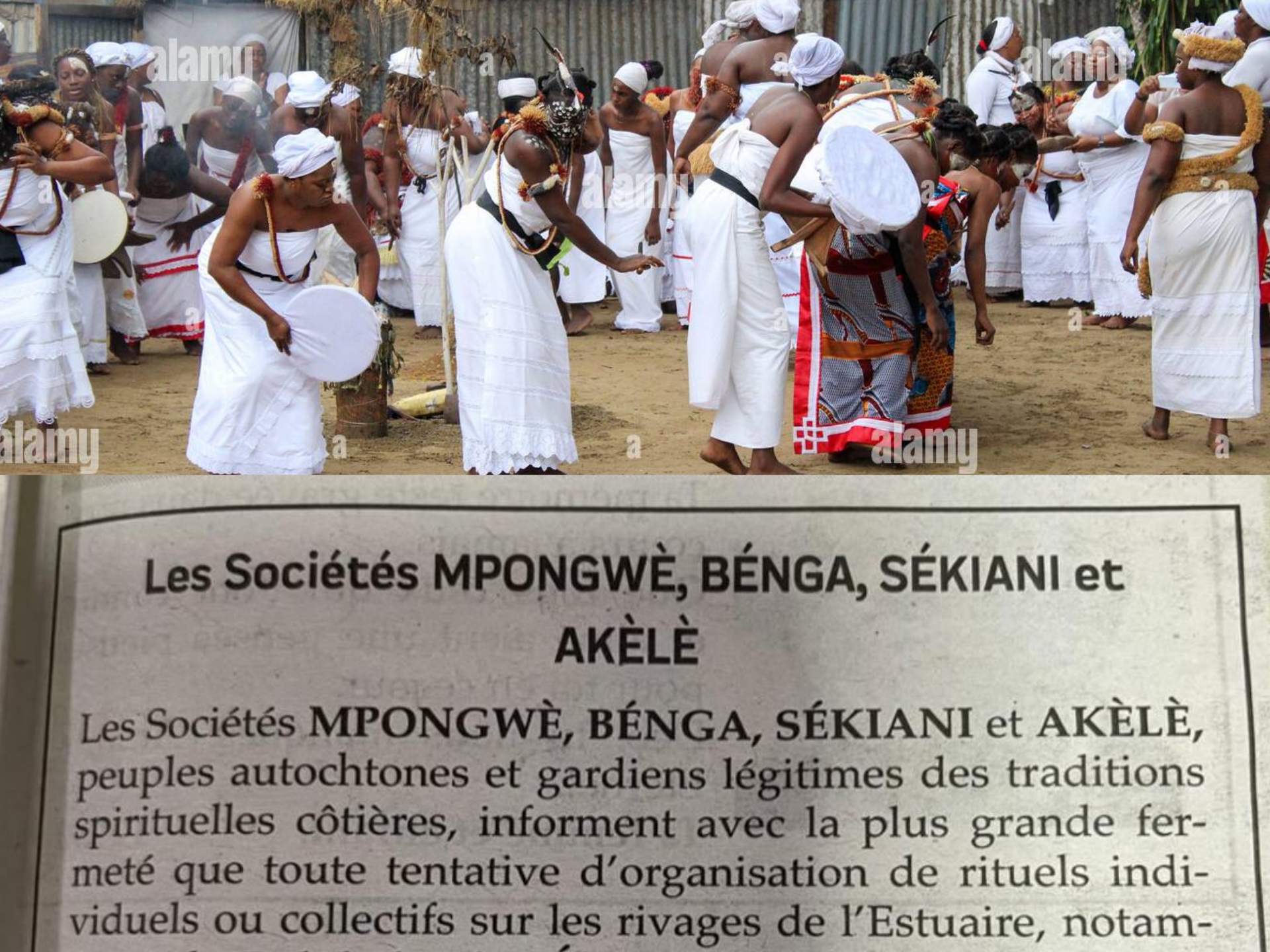 Les peuples Mpongwè, Benga, Sékiani et Akèlè, interdisent toute ...