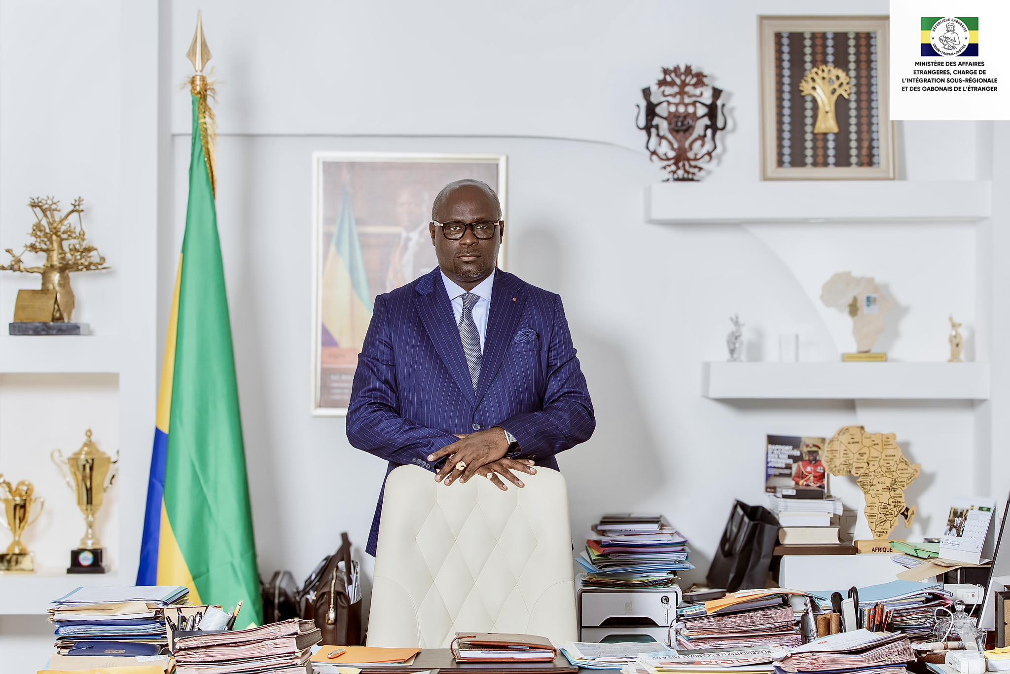 Gabon : Regis Onanga Ndiaye, un diplomate élu président de l’Assemblée ...