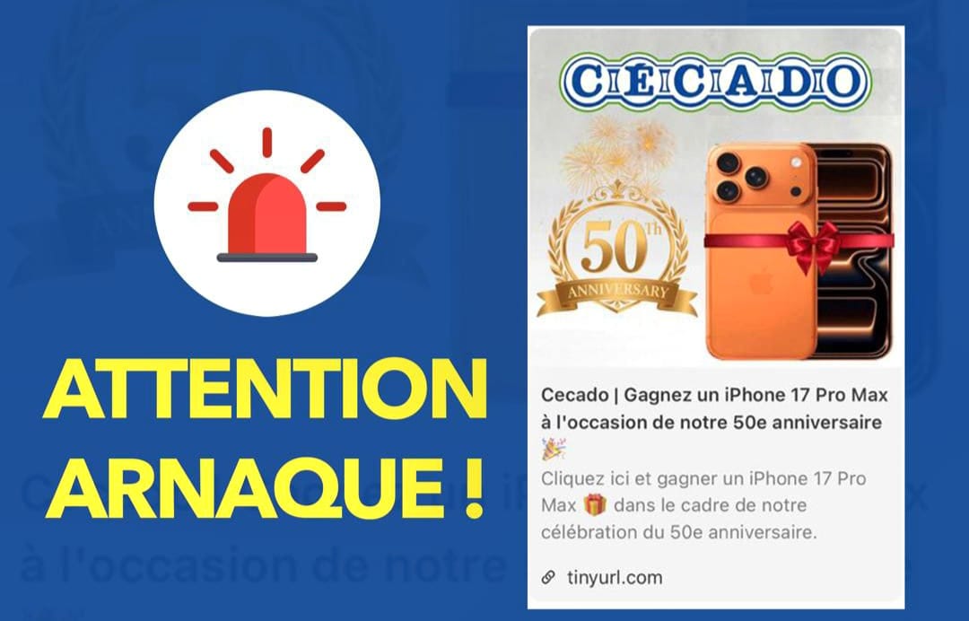 Promesse d’un iPhone 17 Pro Max : CECA-GADIS, pas associé à ce ‘’jeu ...